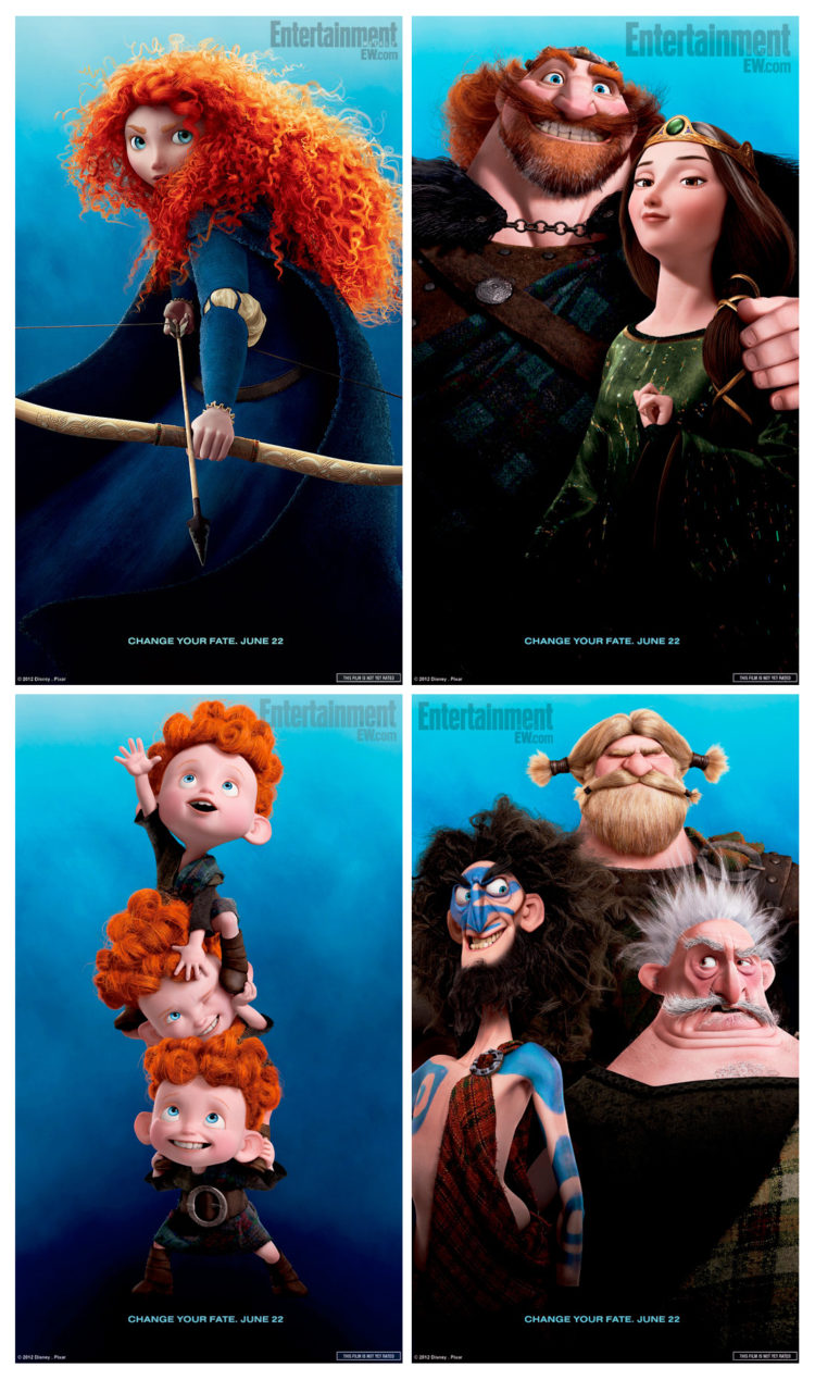 Four New 'Brave' Posters & More Info on the Characters | Rotoscopers